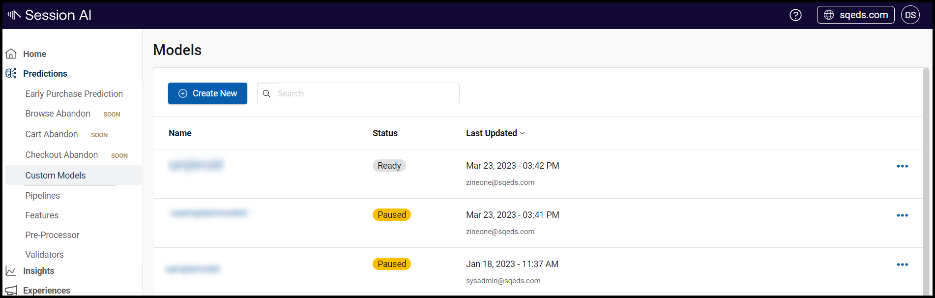 Creating Custom Model