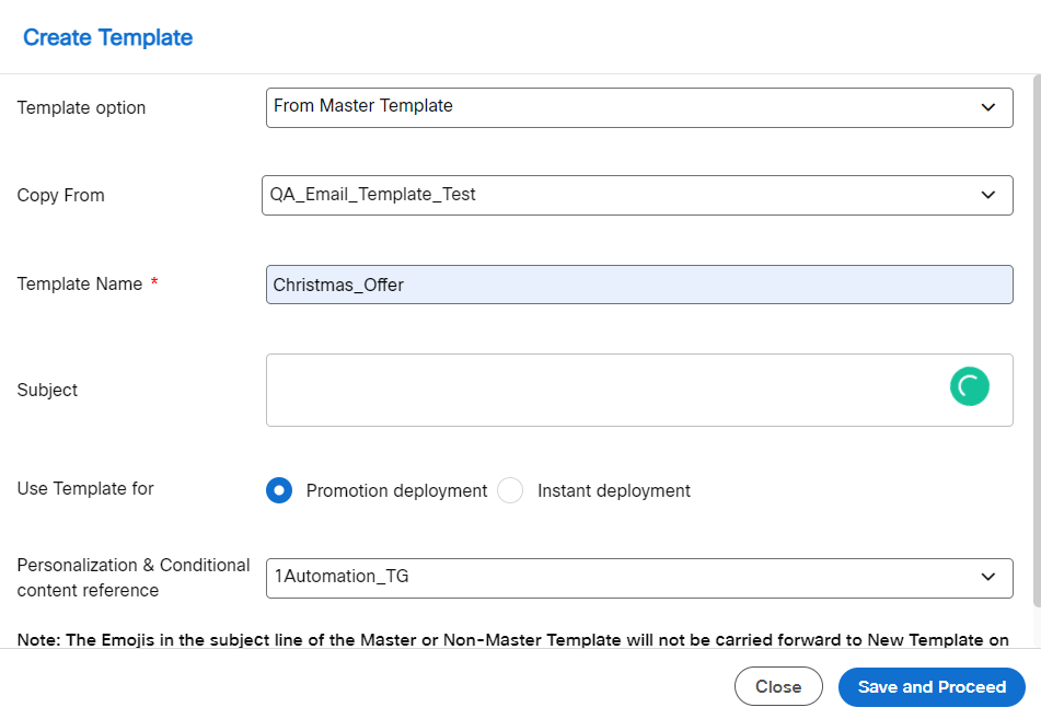 Create an Email Template