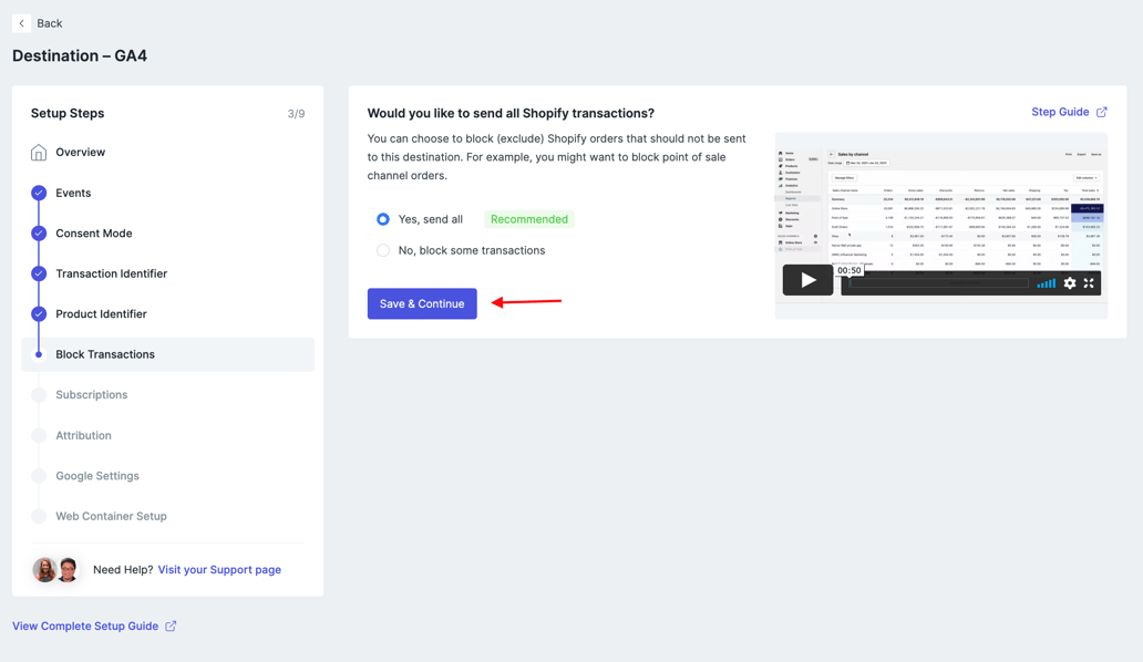 How to Set Up GA4 in Elevar Server-Side Destination