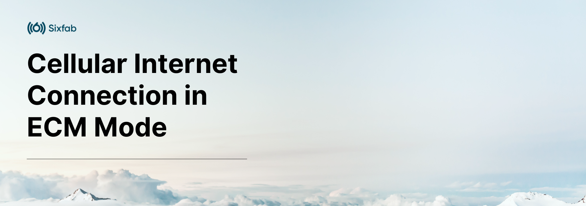 Cellular Internet Connection in ECM Mode