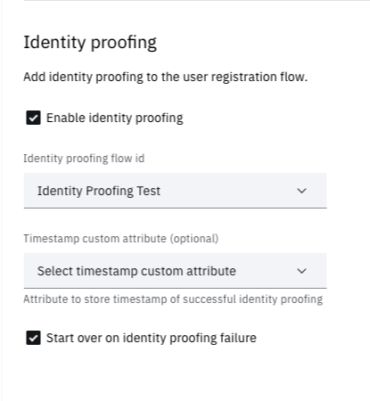 Identity proofing for user registration
