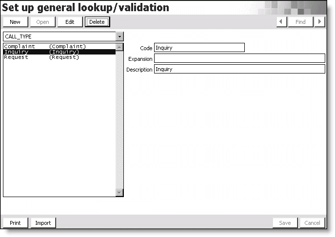 Configure referrals options window