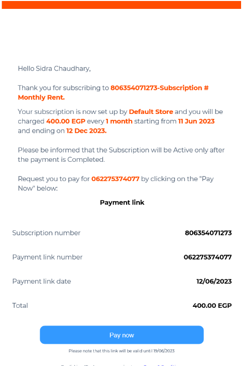 Recurring Pay By Links