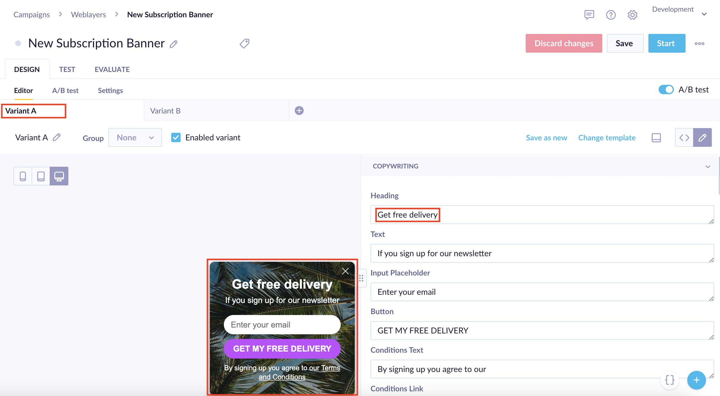 Contextual Personalization in Weblayers