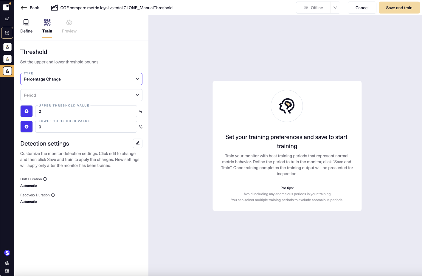 Create a monitor manually