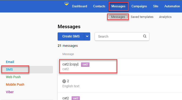Setting Up SMS Processing