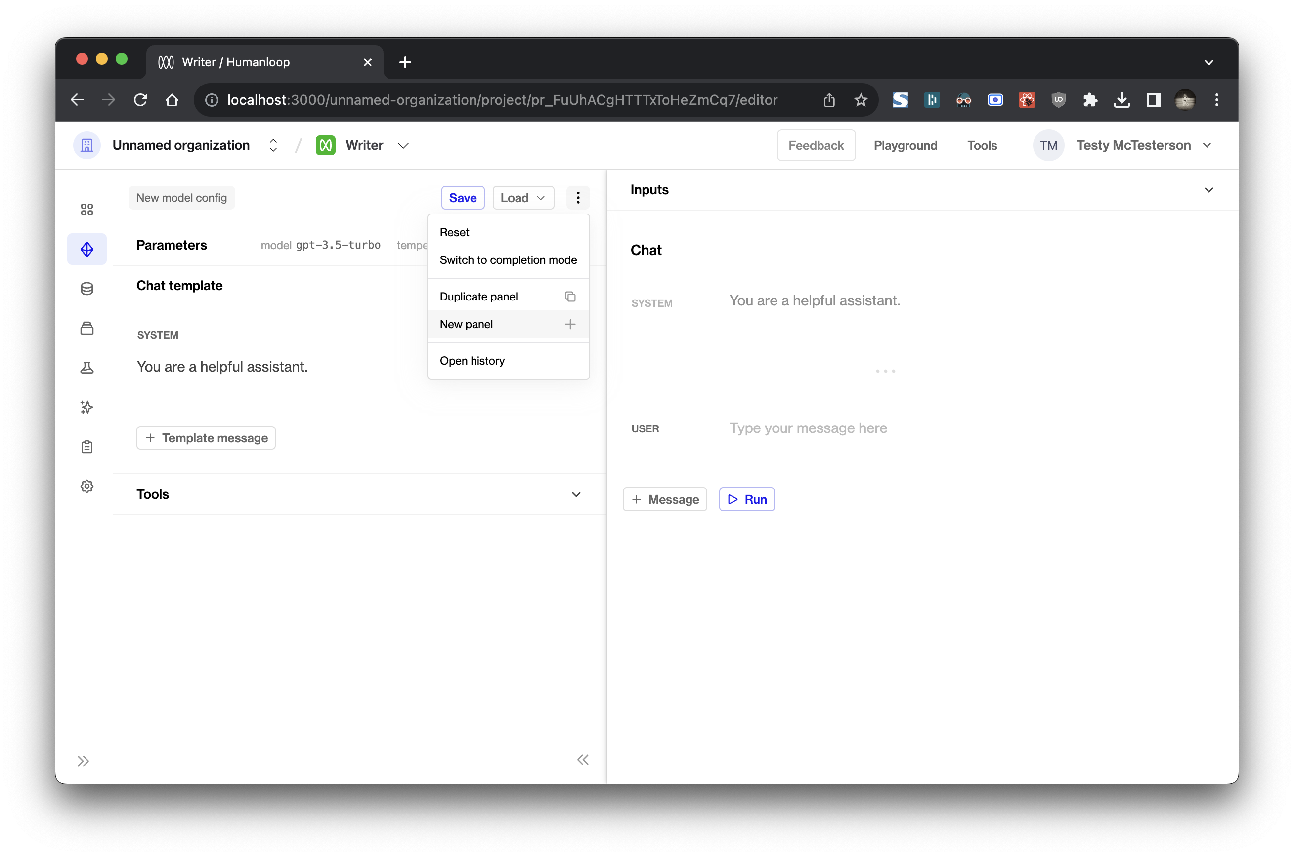 Comparison mode in Editor