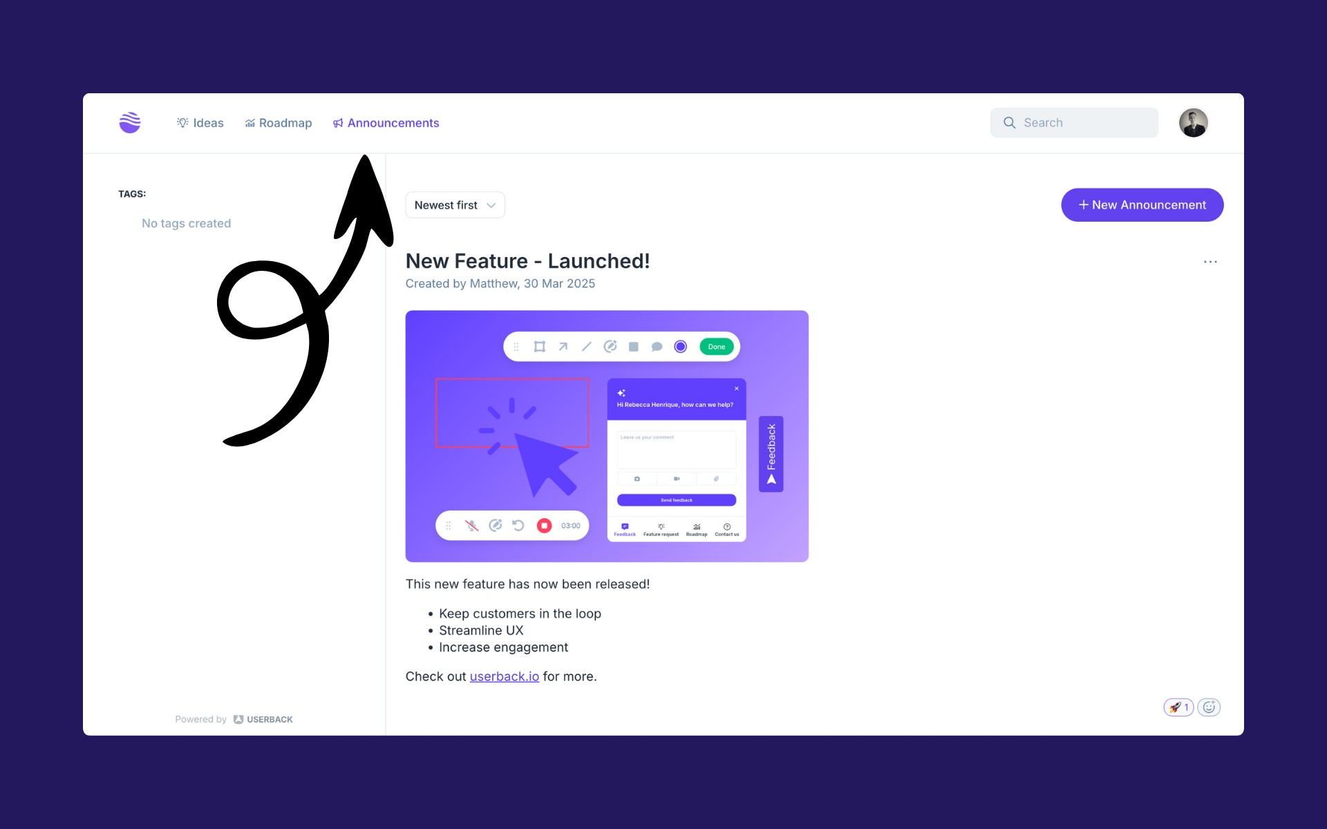 Portal Announcements
