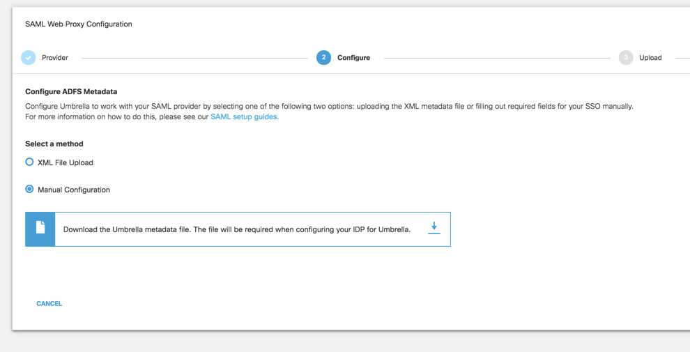 Configure ADFS for SAML