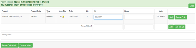Manual Marking – MQ Way (mirrors the scanner)