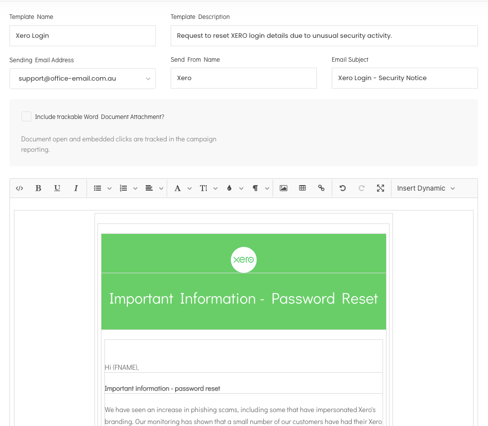 Creating Custom Phishing Templates