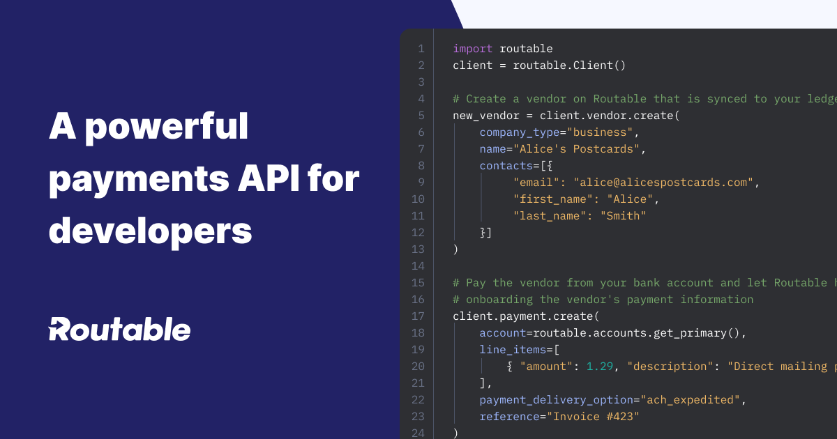 Welcome to Routable!