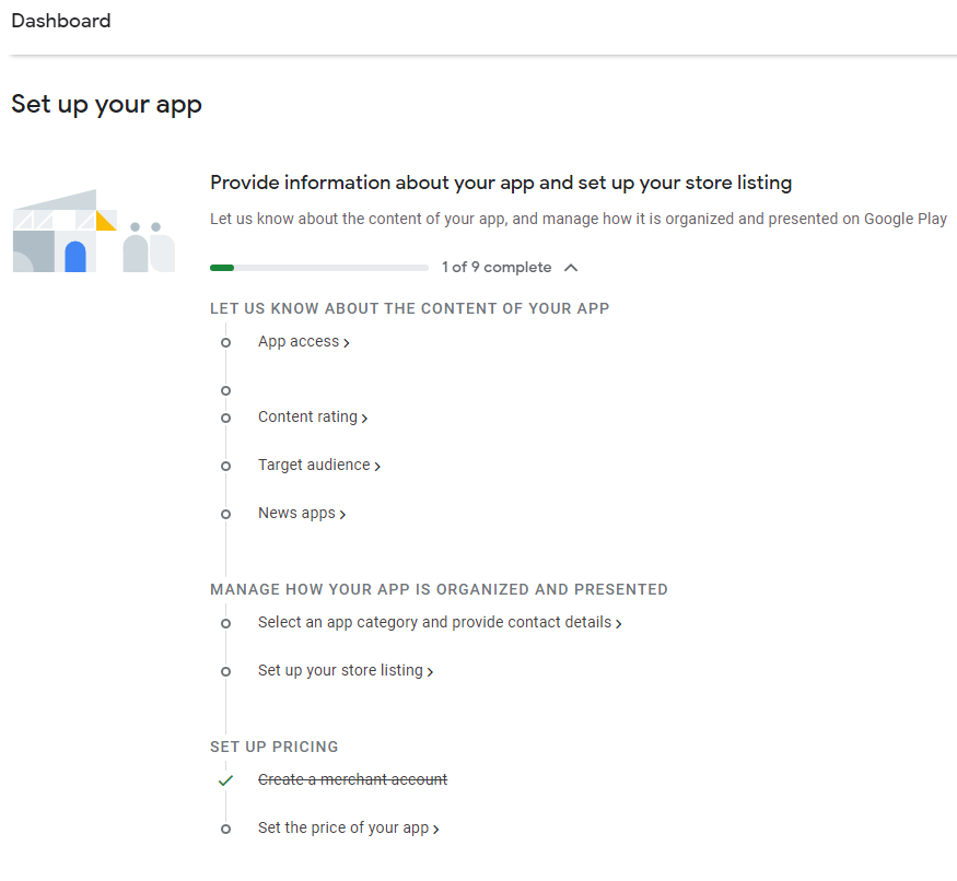 Creating An App In Google Play Console