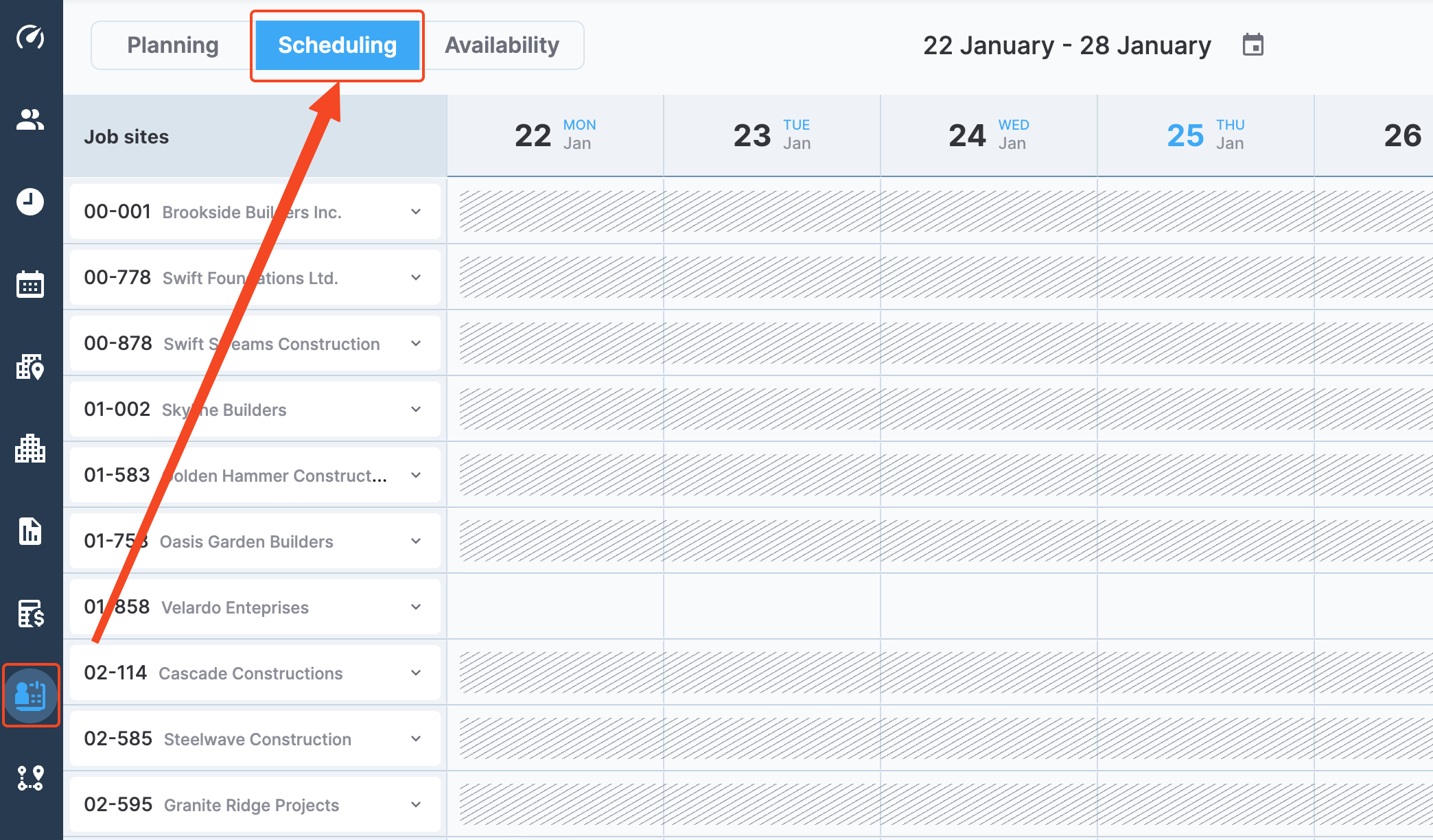 Schedule employee work