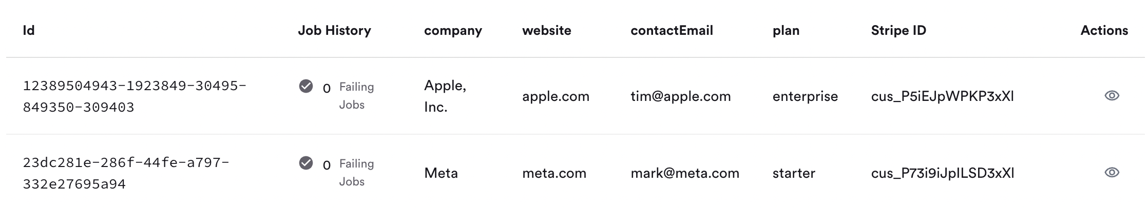 Tenant Metadata - hotglue Docs