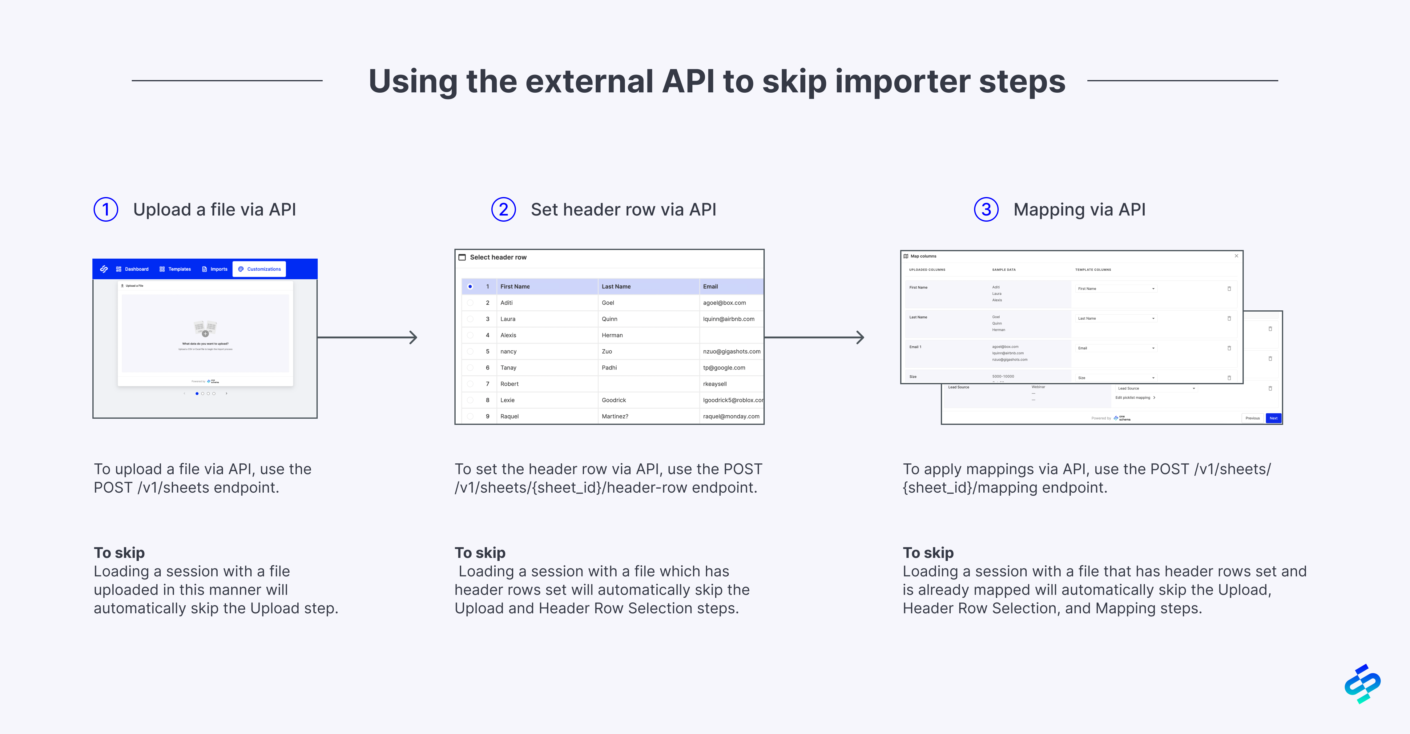 Import via API