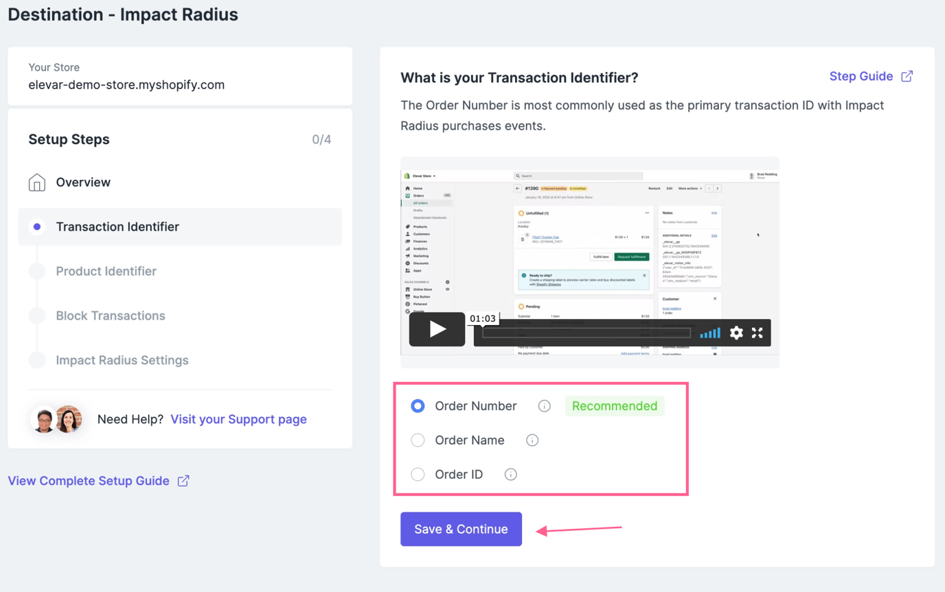 How to Set Up Impact Radius in Elevar Server-Side Destination