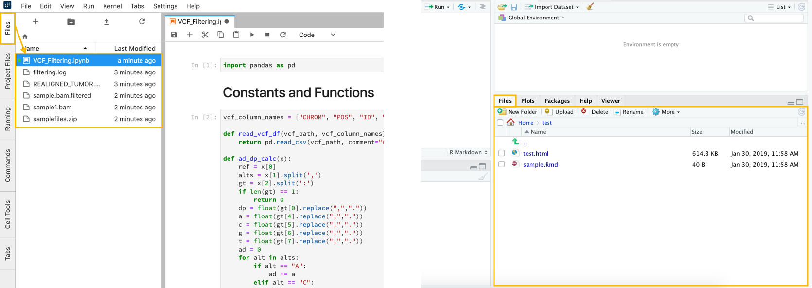 About files in a Data Cruncher analysis