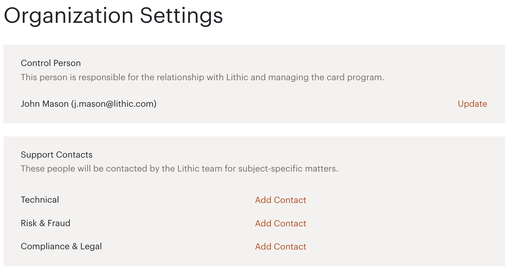 Managing Your Program with Lithic Dashboard Managing Your Program with Lithic Dashboard