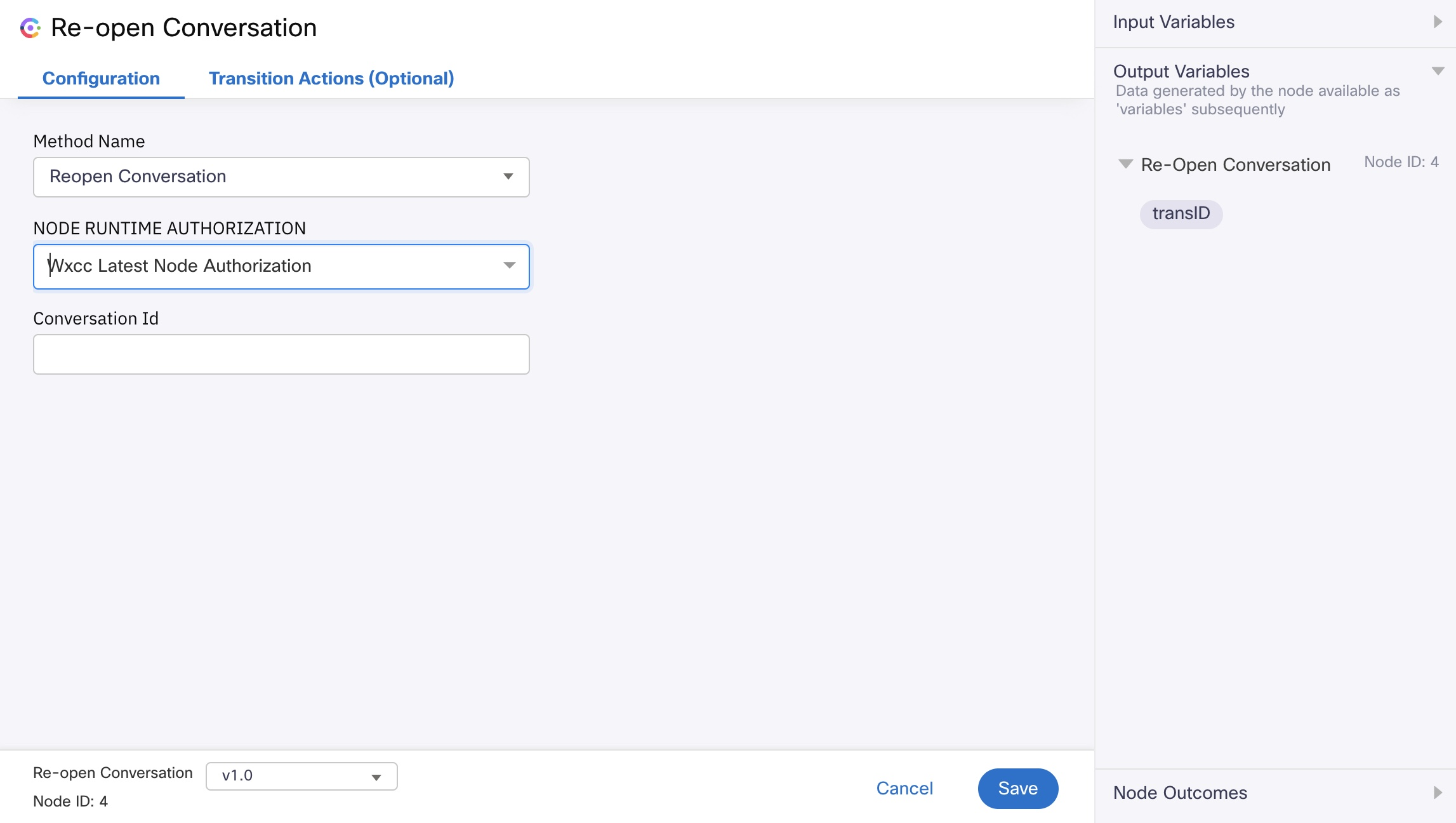Re-open conversation