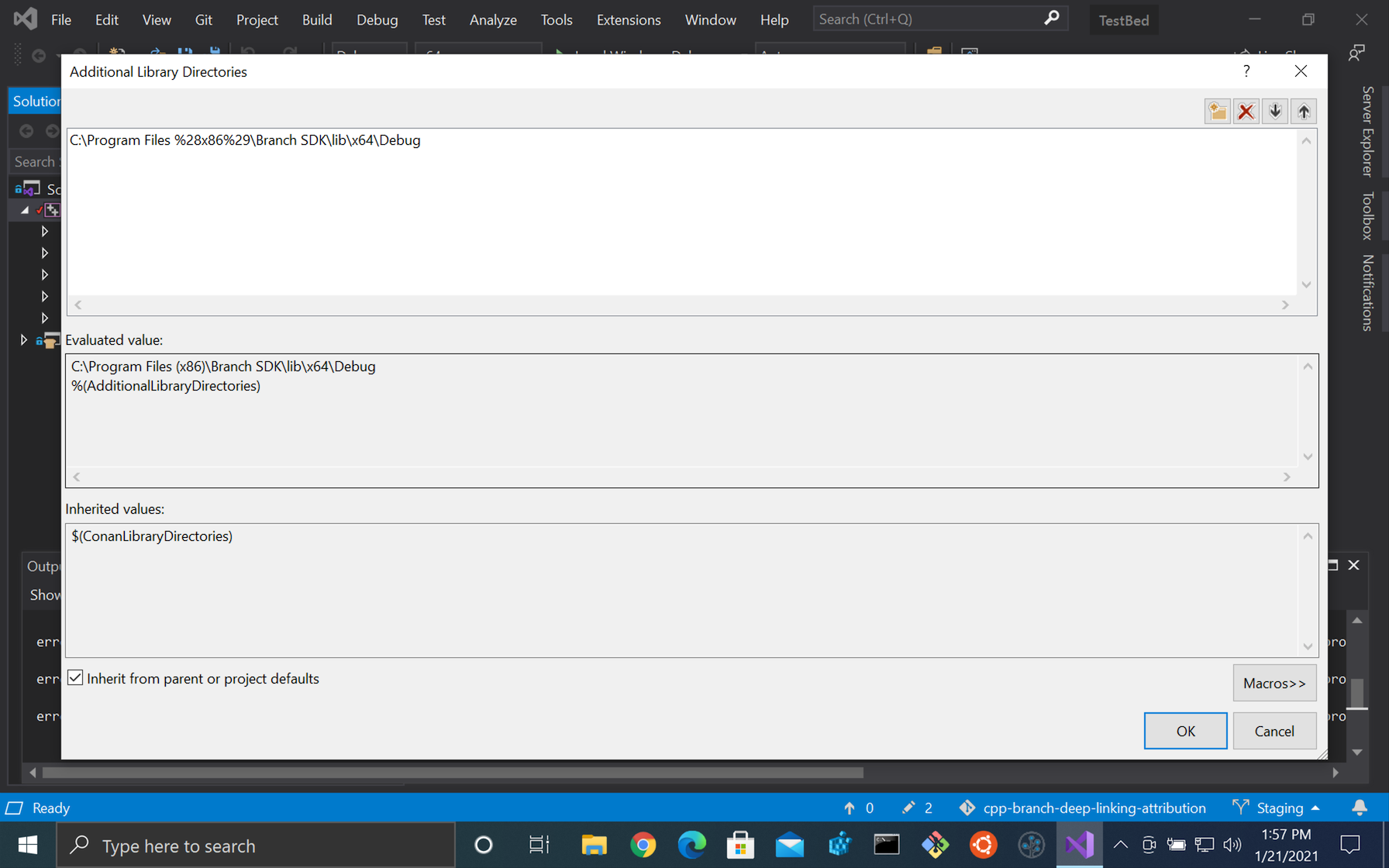 Win32 C++ Basic Integration
