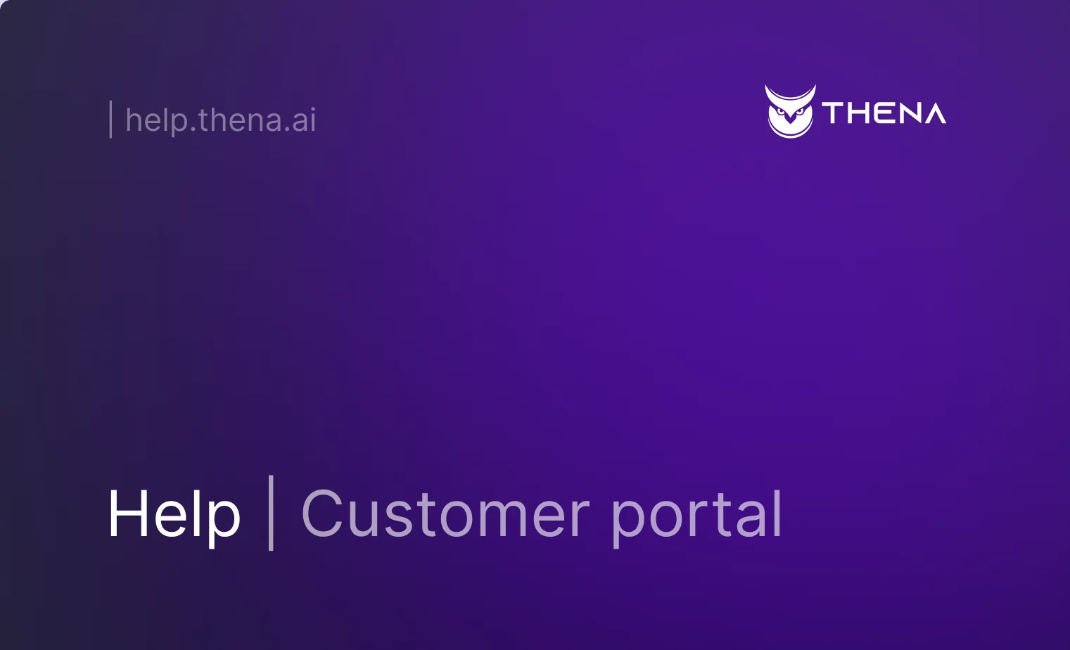 Customer Portal Enhance Self Service Experience Thena Docs