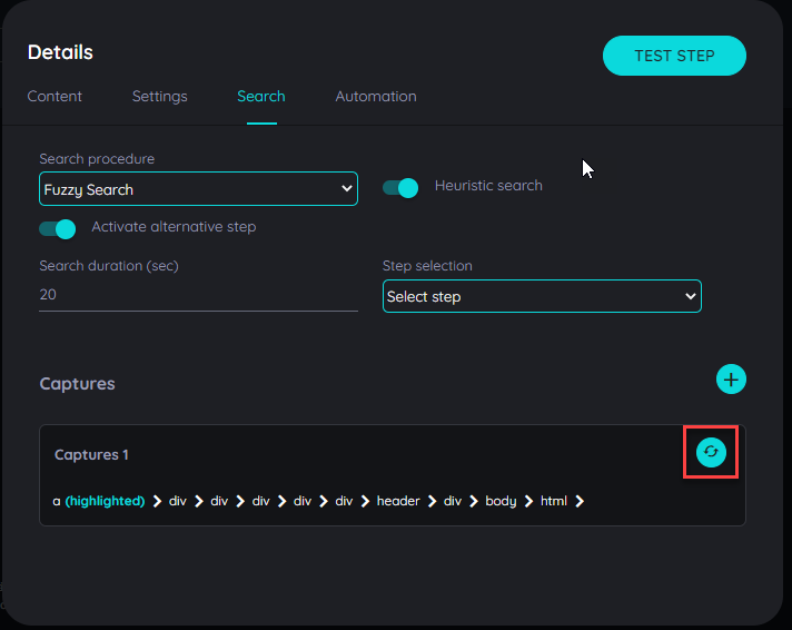 Working with Captures