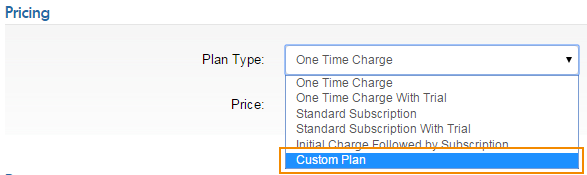 Setting Up a Custom Subscription Plan