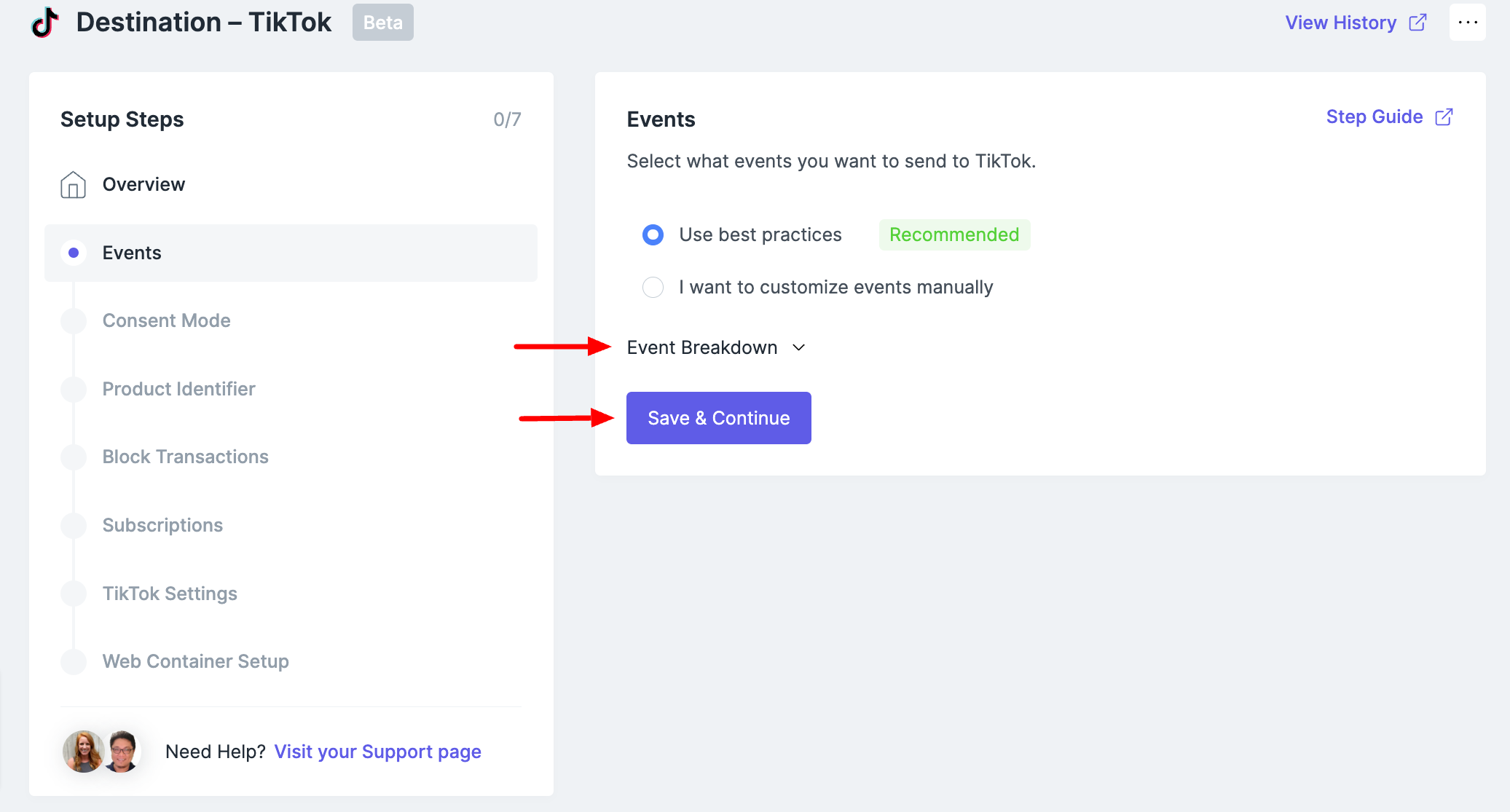 How to Set Up TikTok Events API via Elevar Server-Side Destination