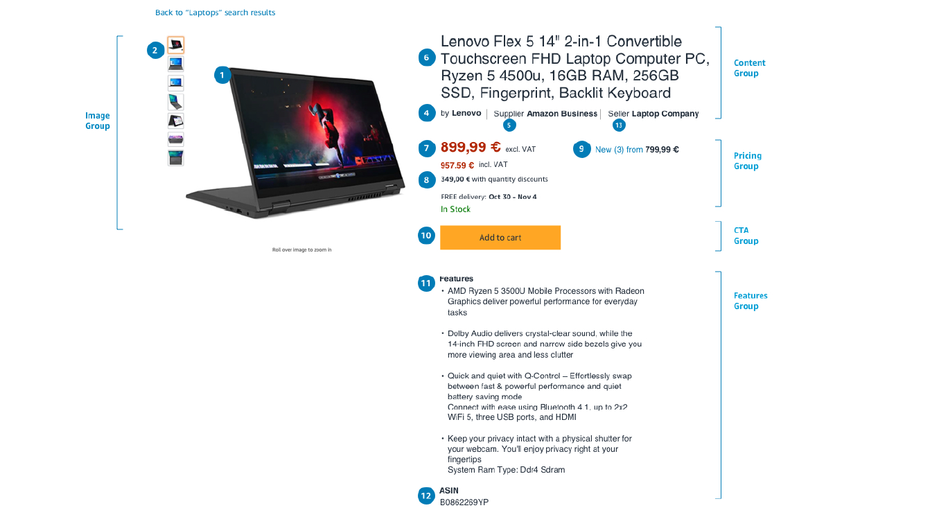 Product Search API customer experience guidelines
