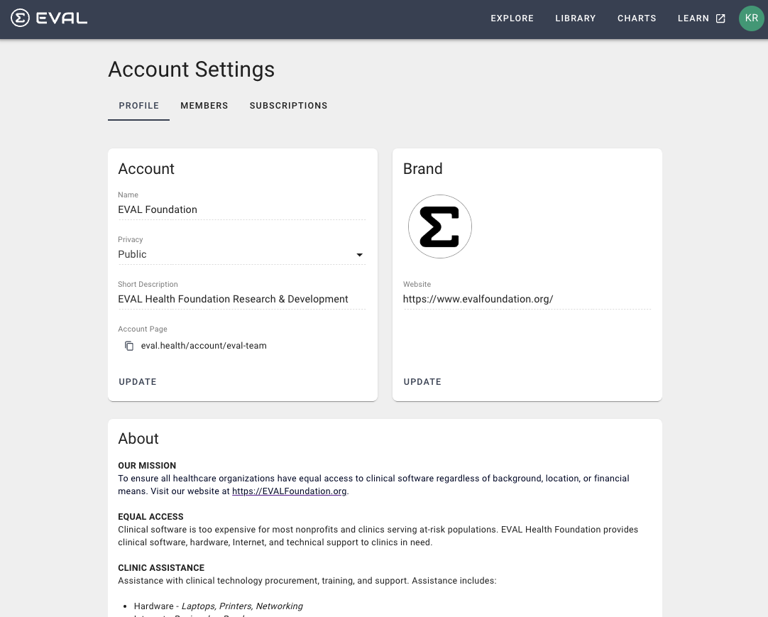 Account Settings
