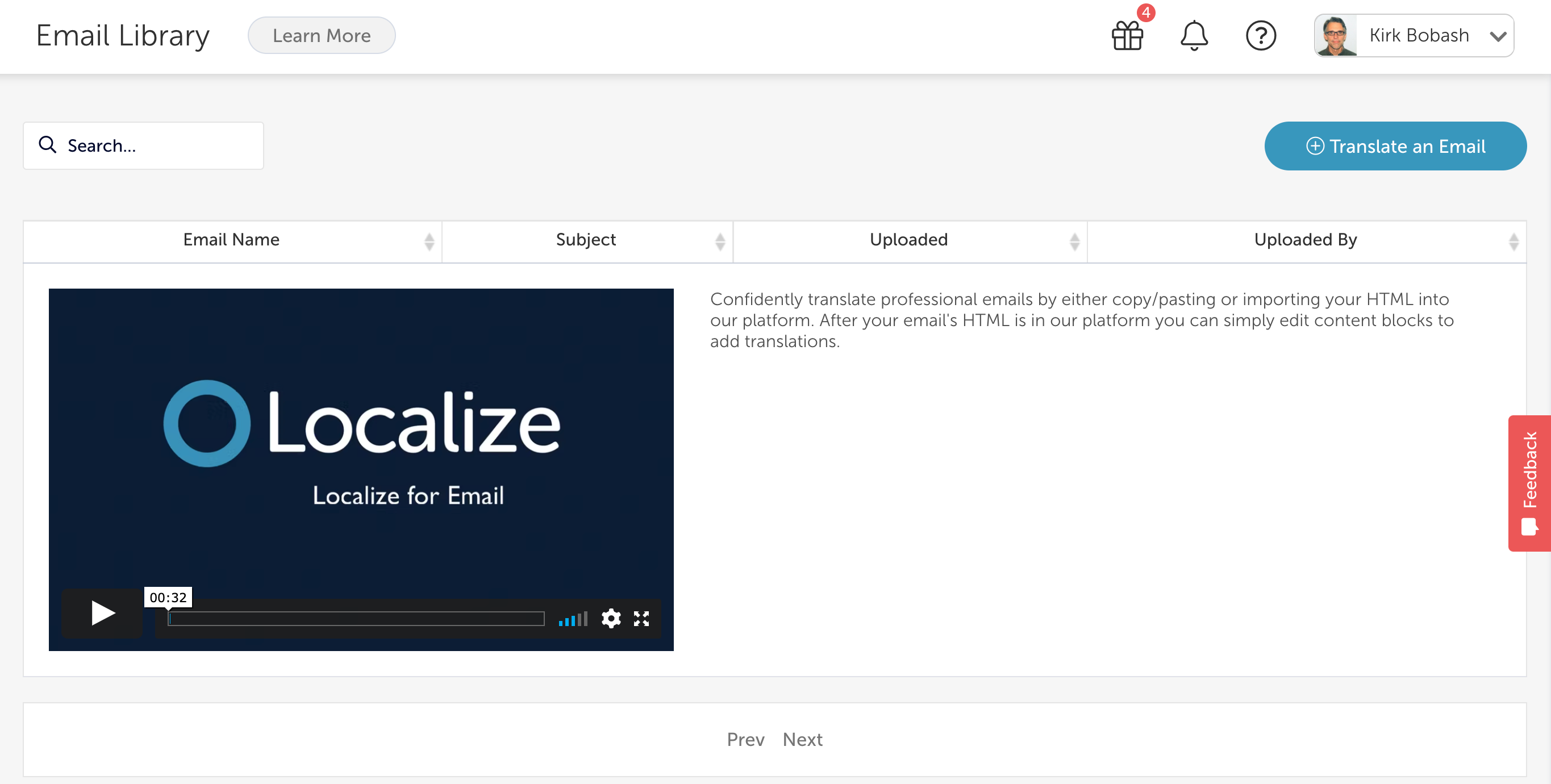 Quickstart for Emails