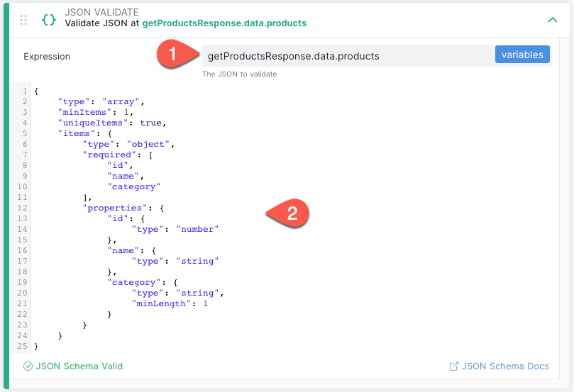 JSON Schema Validation