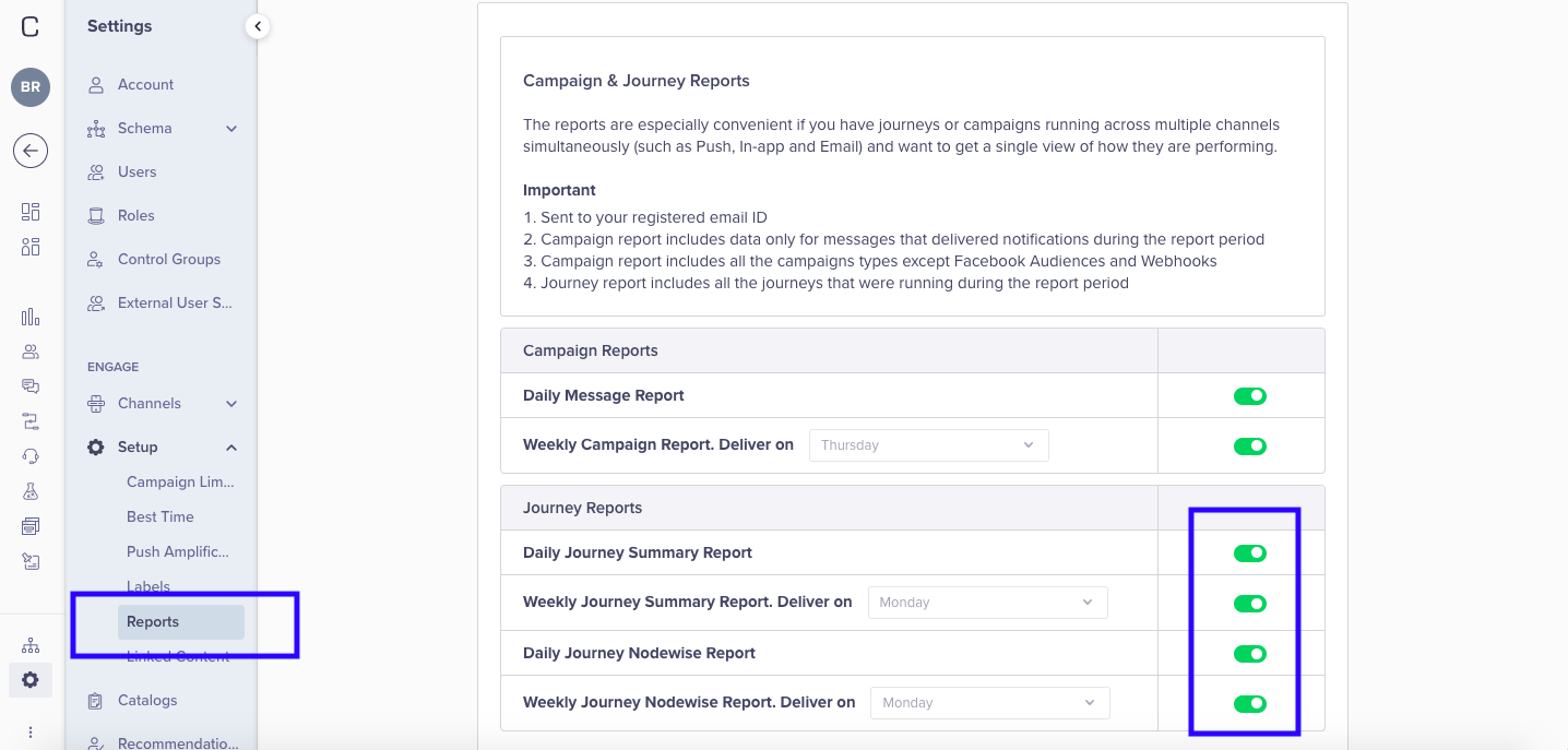 Viewing Journey Reports