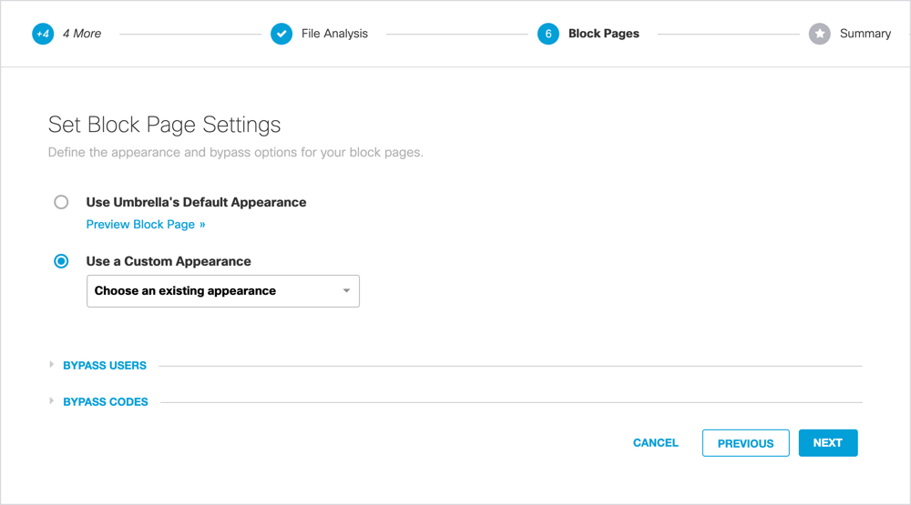 Customize Block Pages