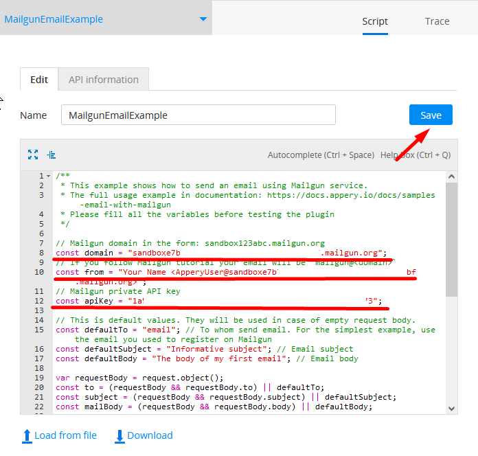 Ionic Mailgun Email Sample App
