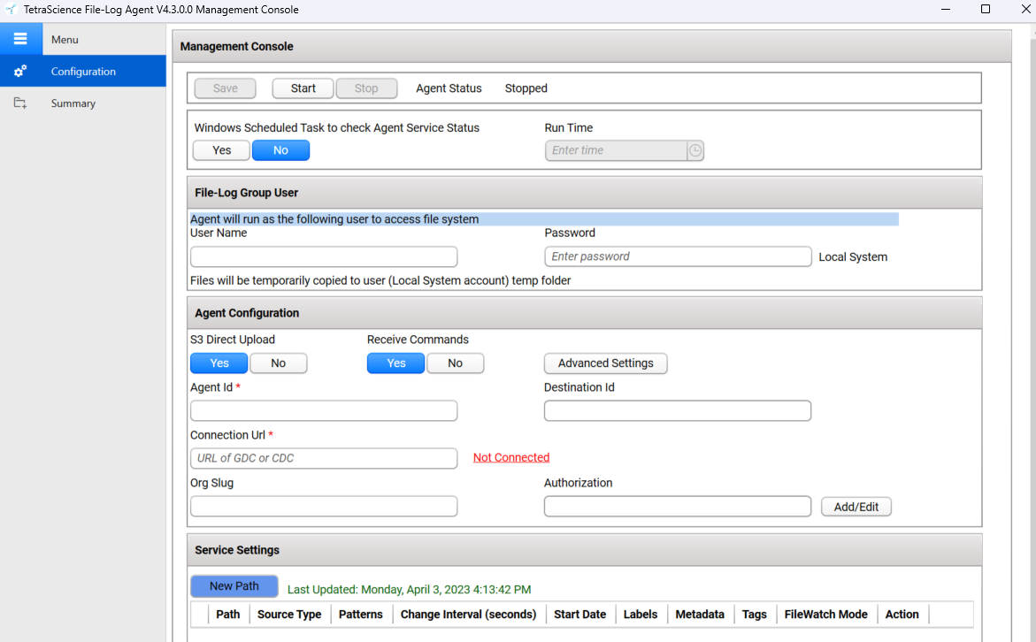 Tetra File-Log Agent Installation Guide (Version 4.3.x)
