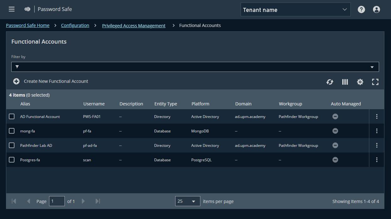 Functional Accounts | PS Pathfinder