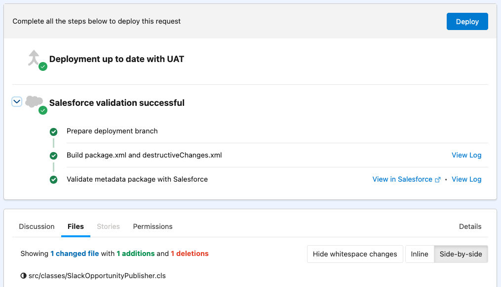 Rollback deployments in Salesforce
