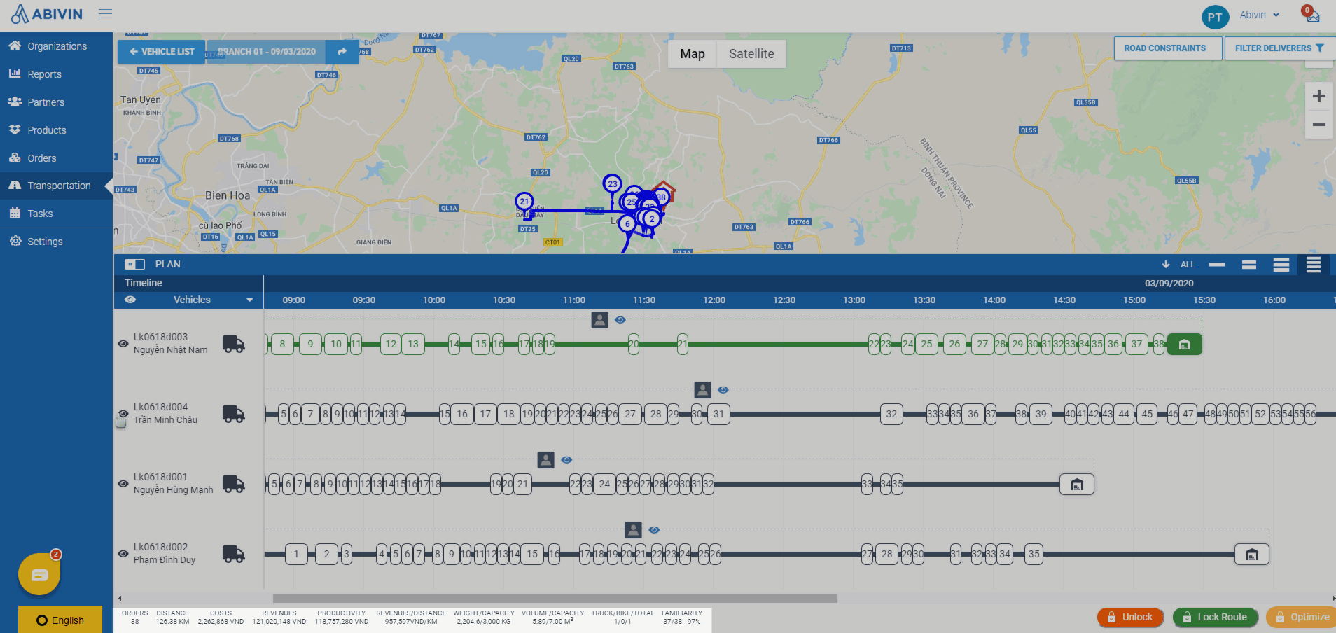 Route Plan (Map View)