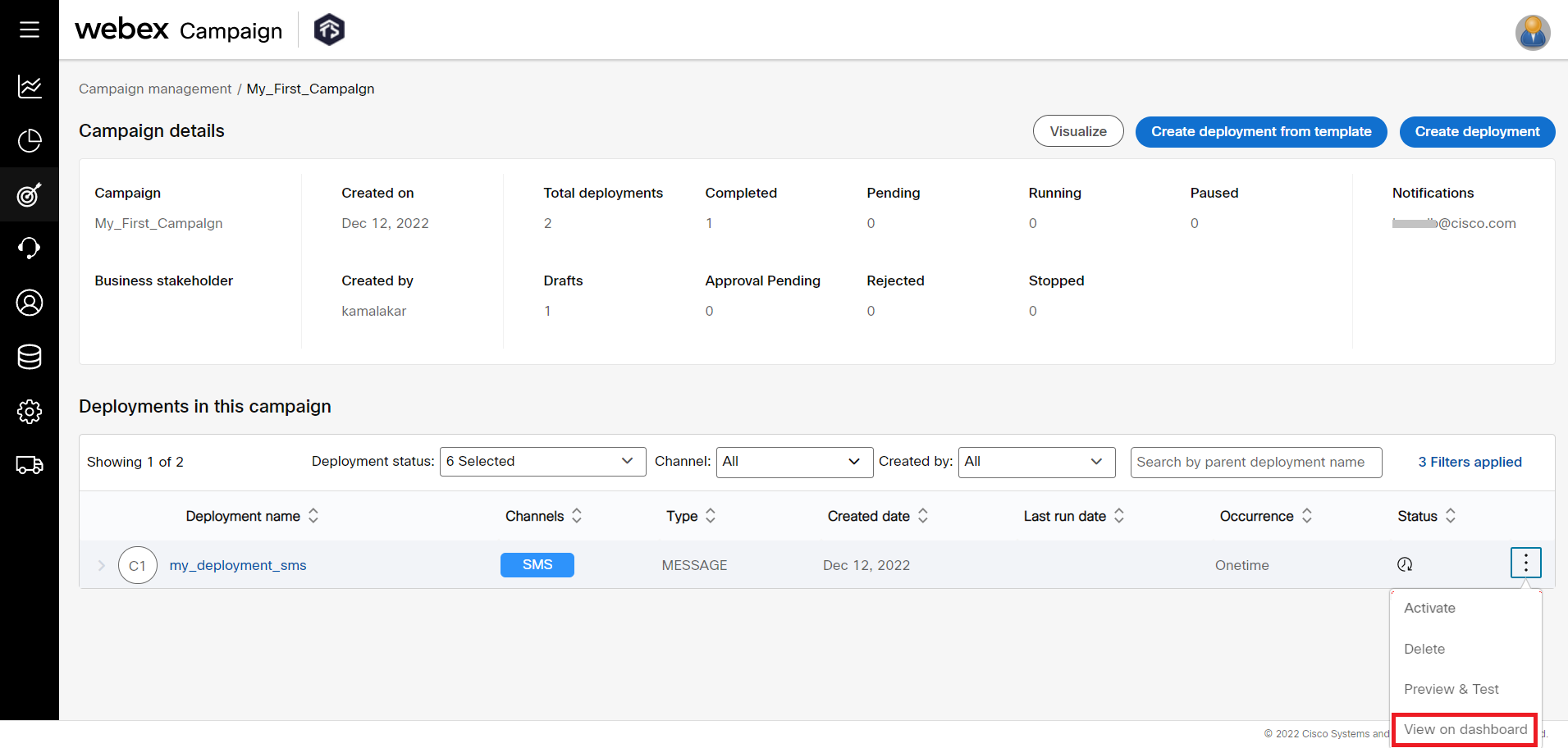 Creating an SMS Deployment