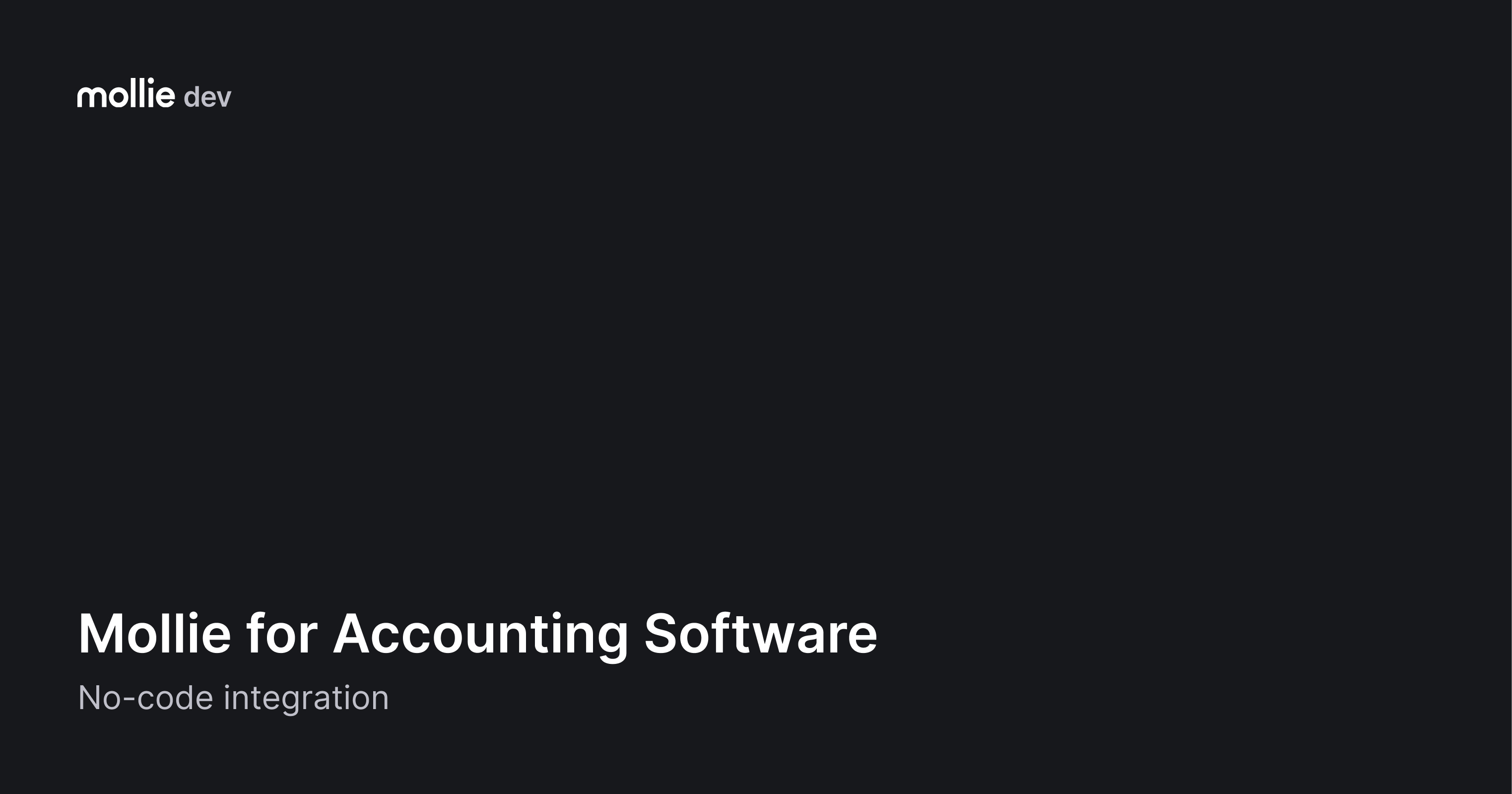 Bank Connection setup | Mollie Documentation