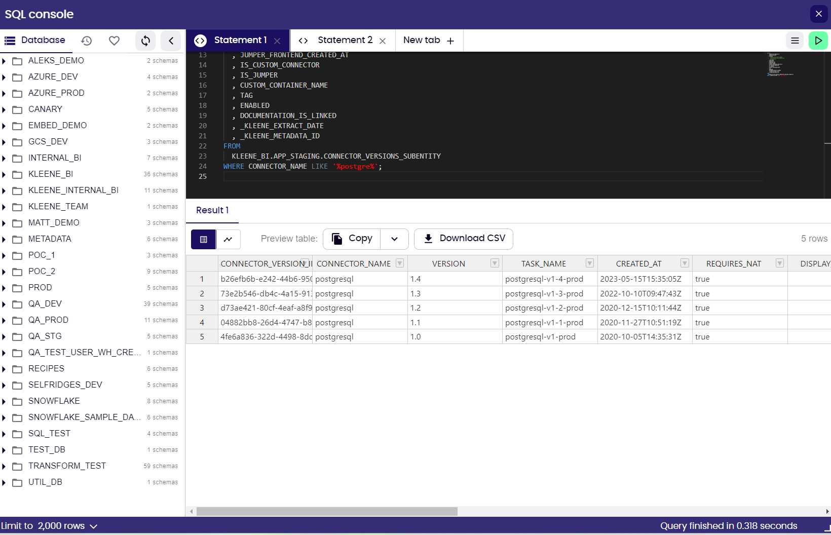Sql Console