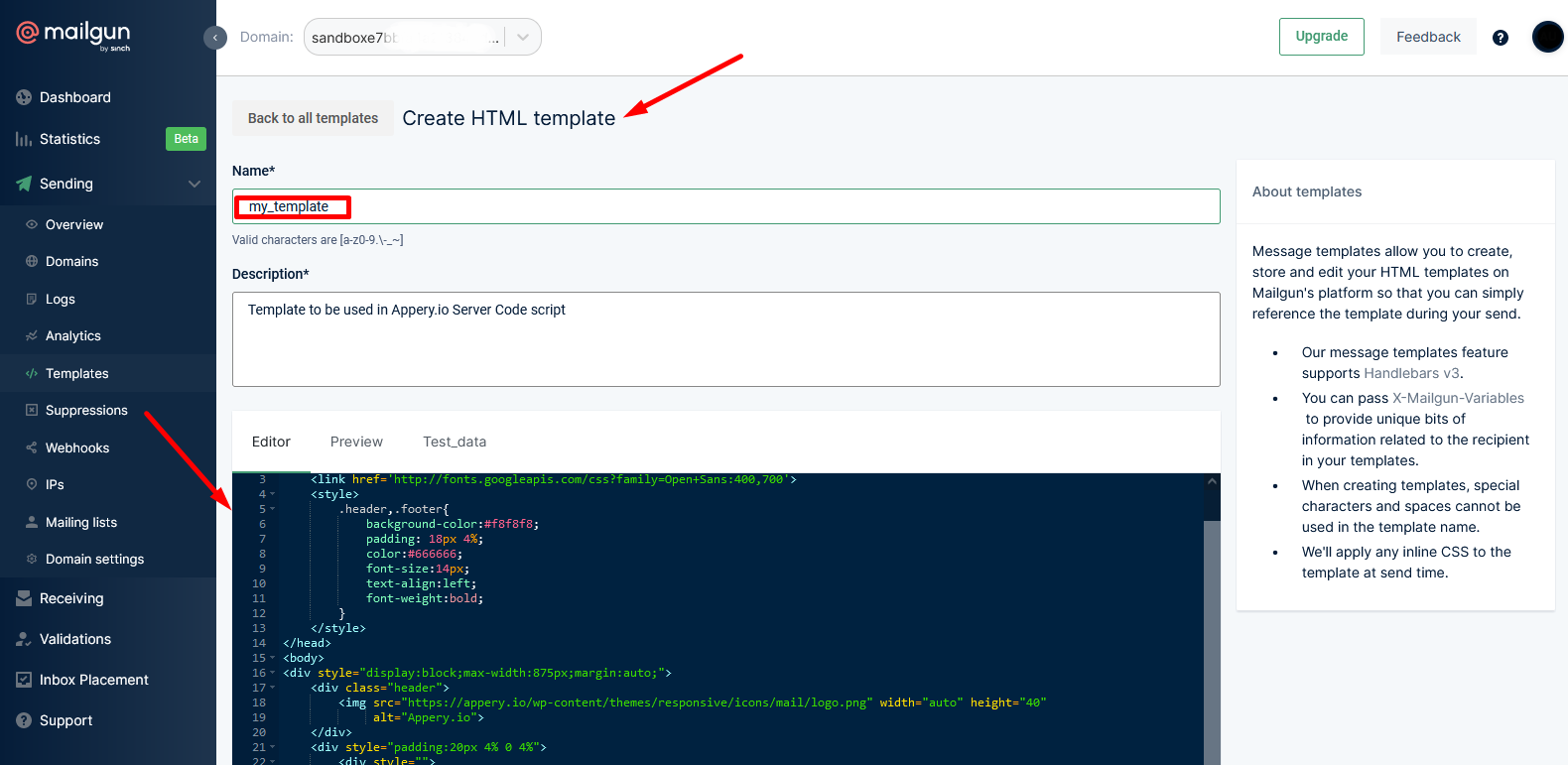 Working With Mailgun Email Templates