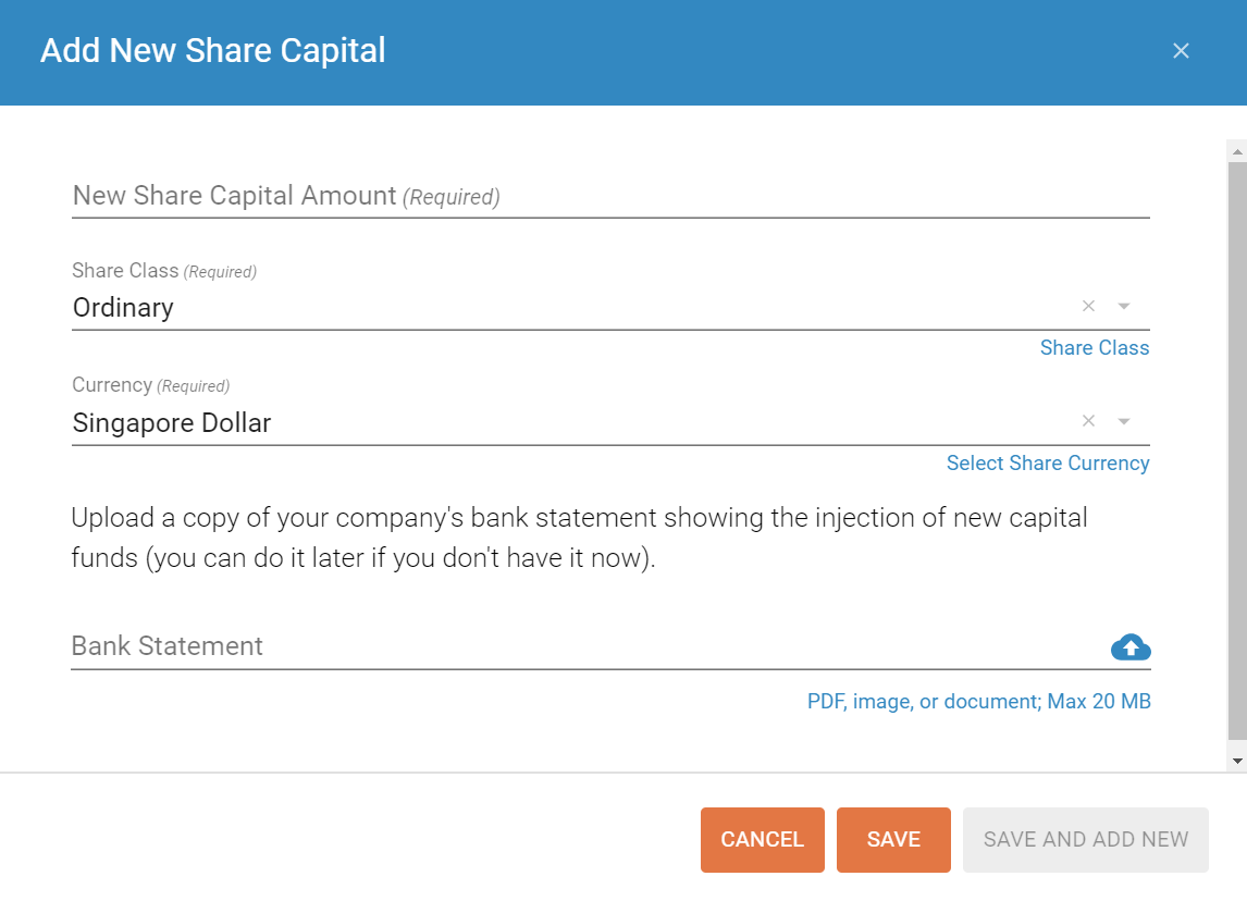Increase Share Capital