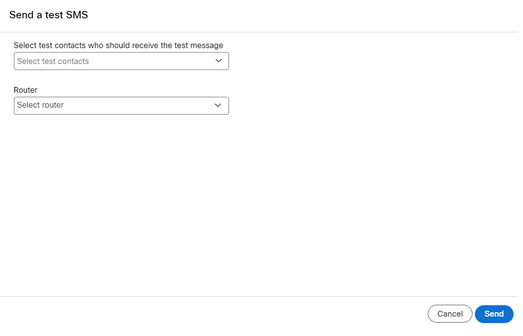 Preview and Test SMS