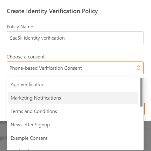 Create an identity verification policy