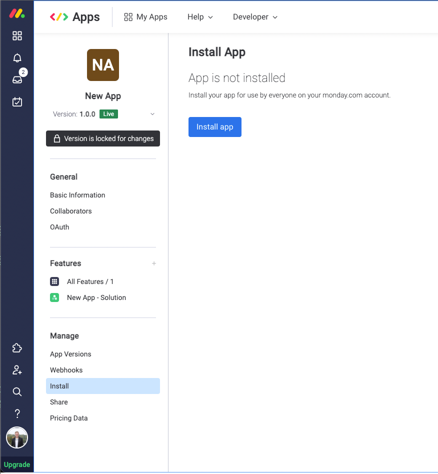 Installing Your App