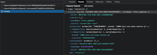 Extend SDK analytics