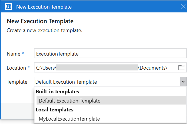 Execution Templates